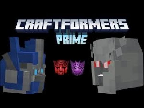 Playing as transformers in Minecraft (Craftformers prime) - YouTube