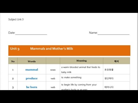 Subject Link 3 Lesson 9 Words Read Aloud - YouTube