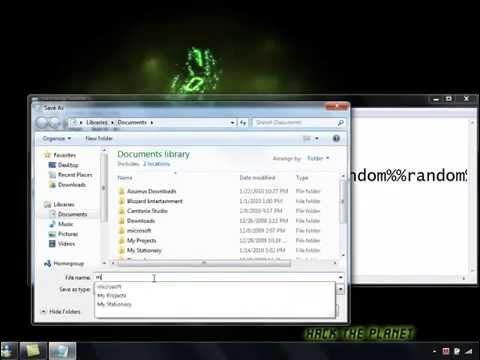 how to do Matrix hack trick using notepad - YouTube