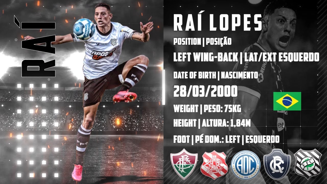 Raí Lopes ⚽ Left Wing-Back | Lateral/Extremo Esquerdo ⚽ Highlights 2023 ...