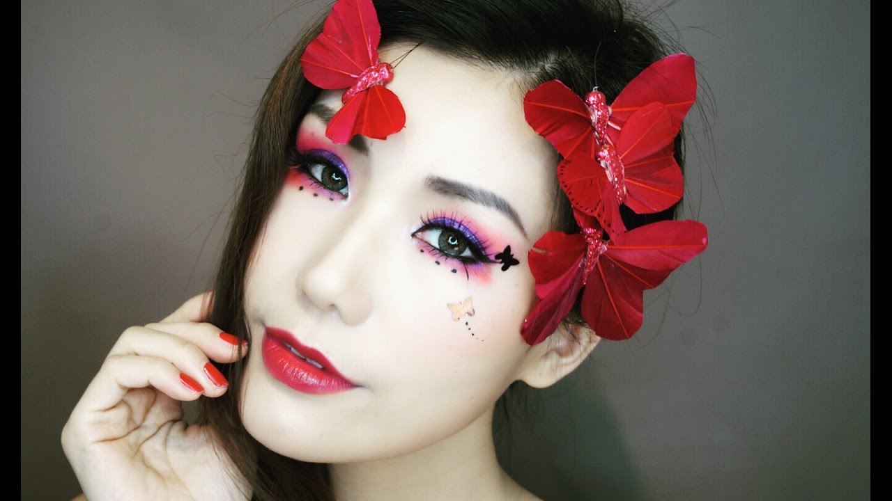 【Lina Cheng美妆教程】惊艳蝴蝶妆 - YouTube