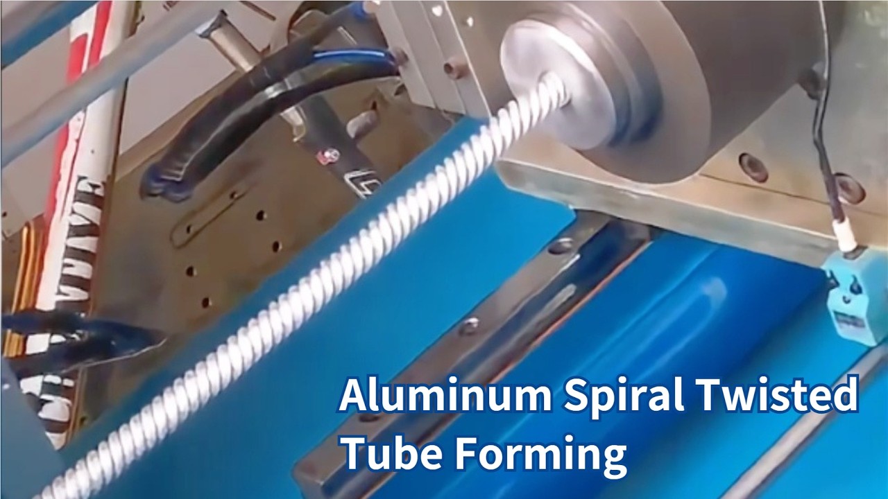 Flexible Spiral Corrugated Aluminum Fin Tube Twisting Forming Machine ...