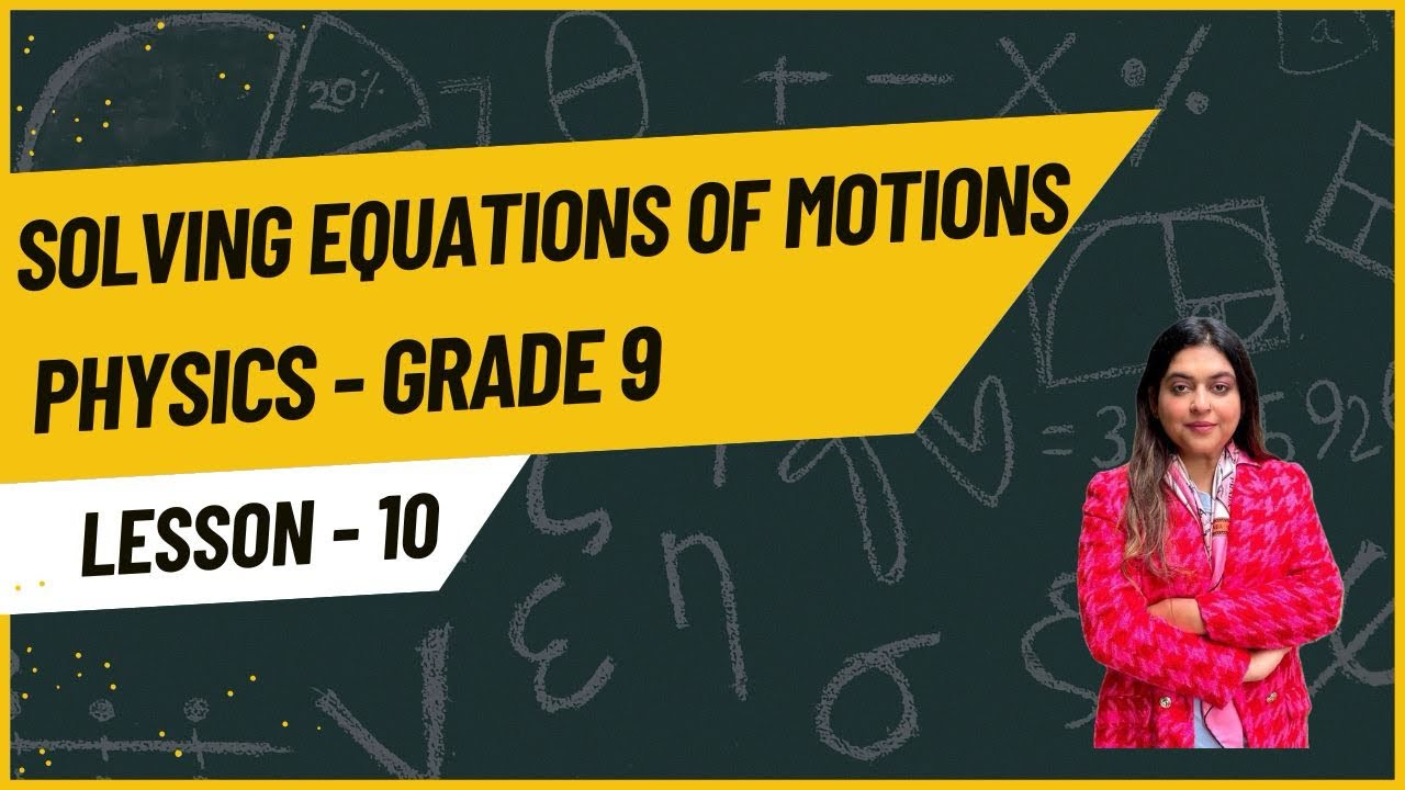 Equation of motion grade 9 - YouTube