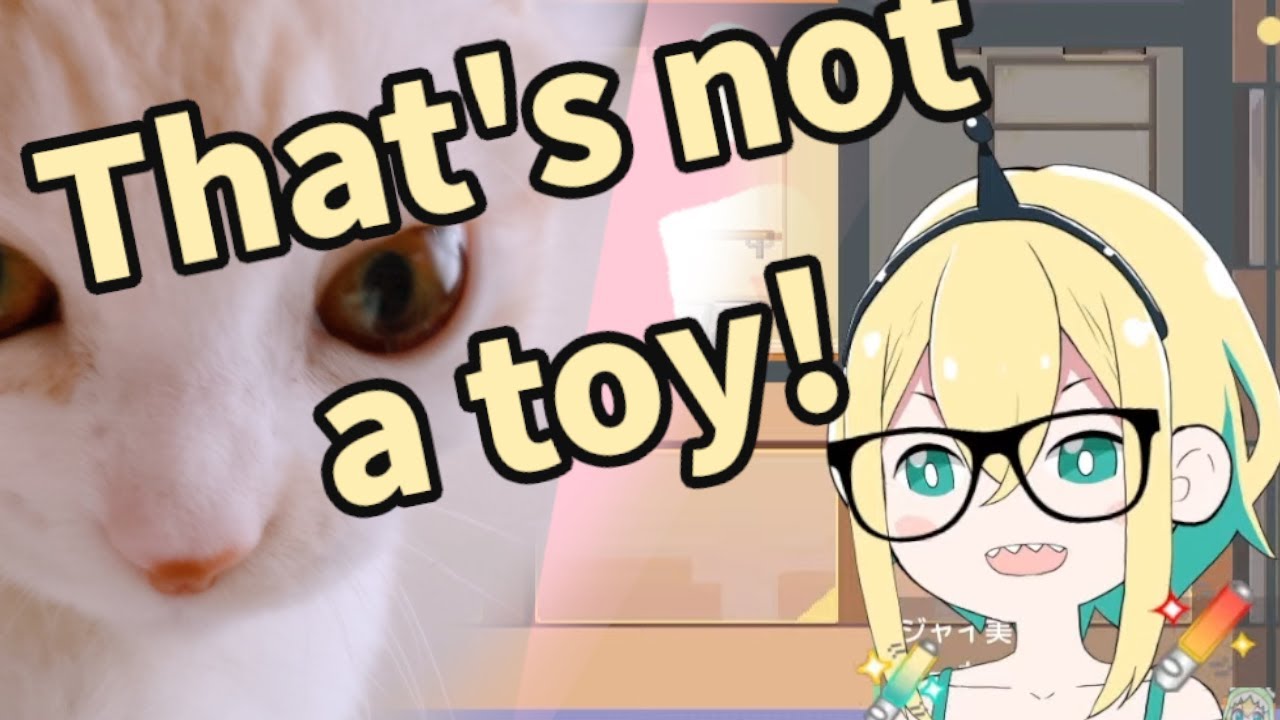 Pikamee's cat bothering her on stream for a minute - YouTube