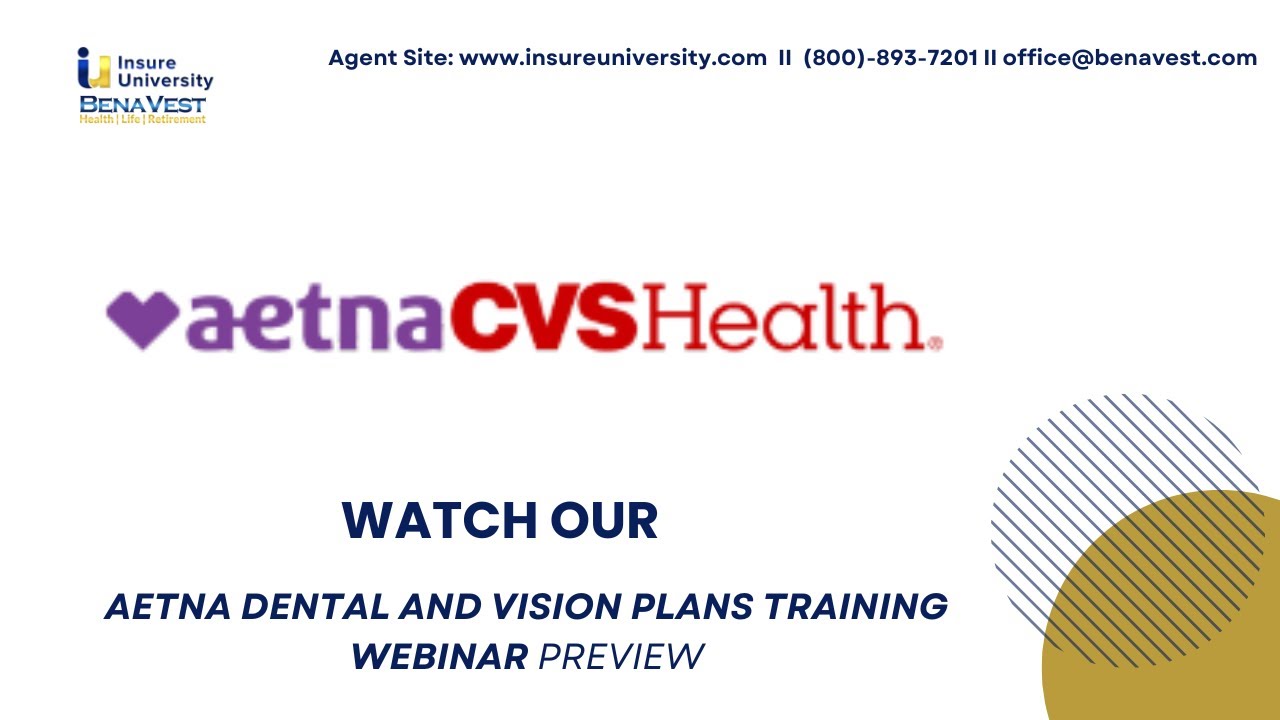 Aetna Dental and Vision Plans Training Webinar - YouTube