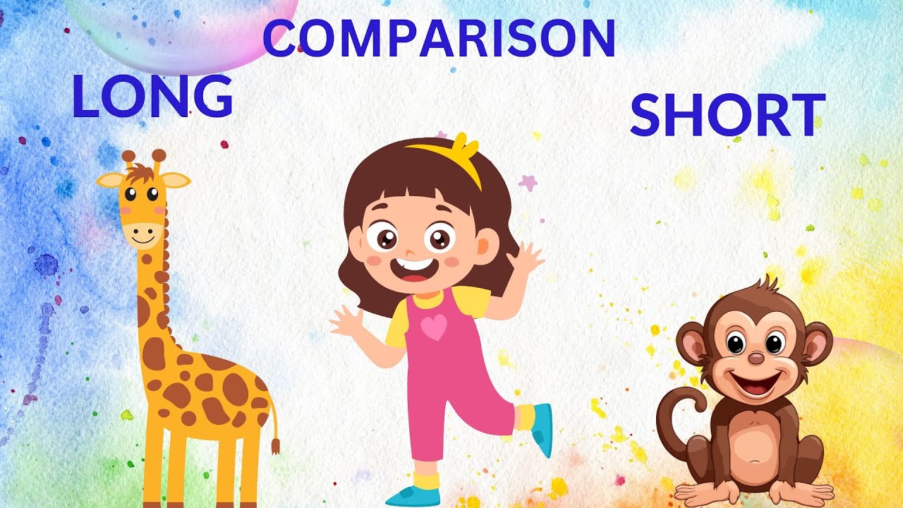 LEARN tall and short|preschool concept with activity|maths for kids ...