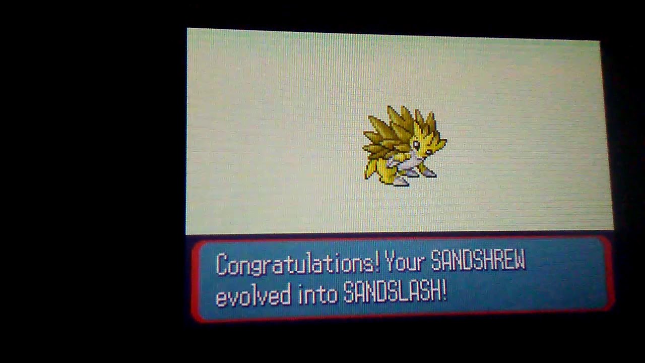 SANDSHREW Evolves Into SANDSLASH! (Pokémon Sapphire) - YouTube