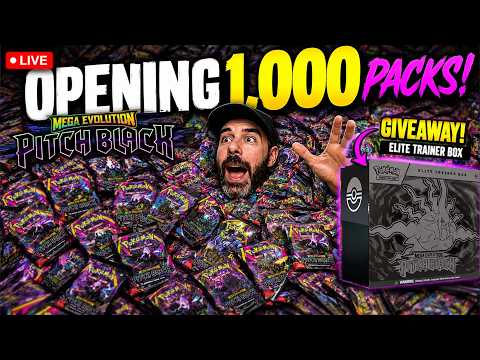 1000 Pack Pitch Black MSRP Stream (part 1) Online Store Openings