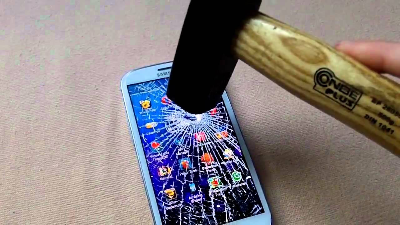 Samsung Galaxy S3 Hammer Drop Test - YouTube
