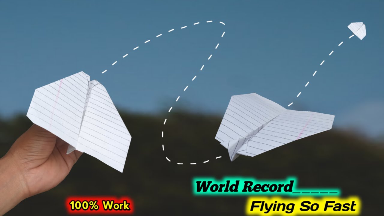 How to make flying plane / 100% Work / Flying So Far, World Best ...