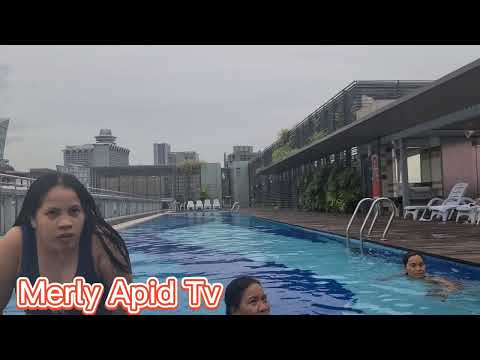 Having Fun At The Swimming Pool With Them, Part 3 of Hotel Staycation @MerlyApidTv