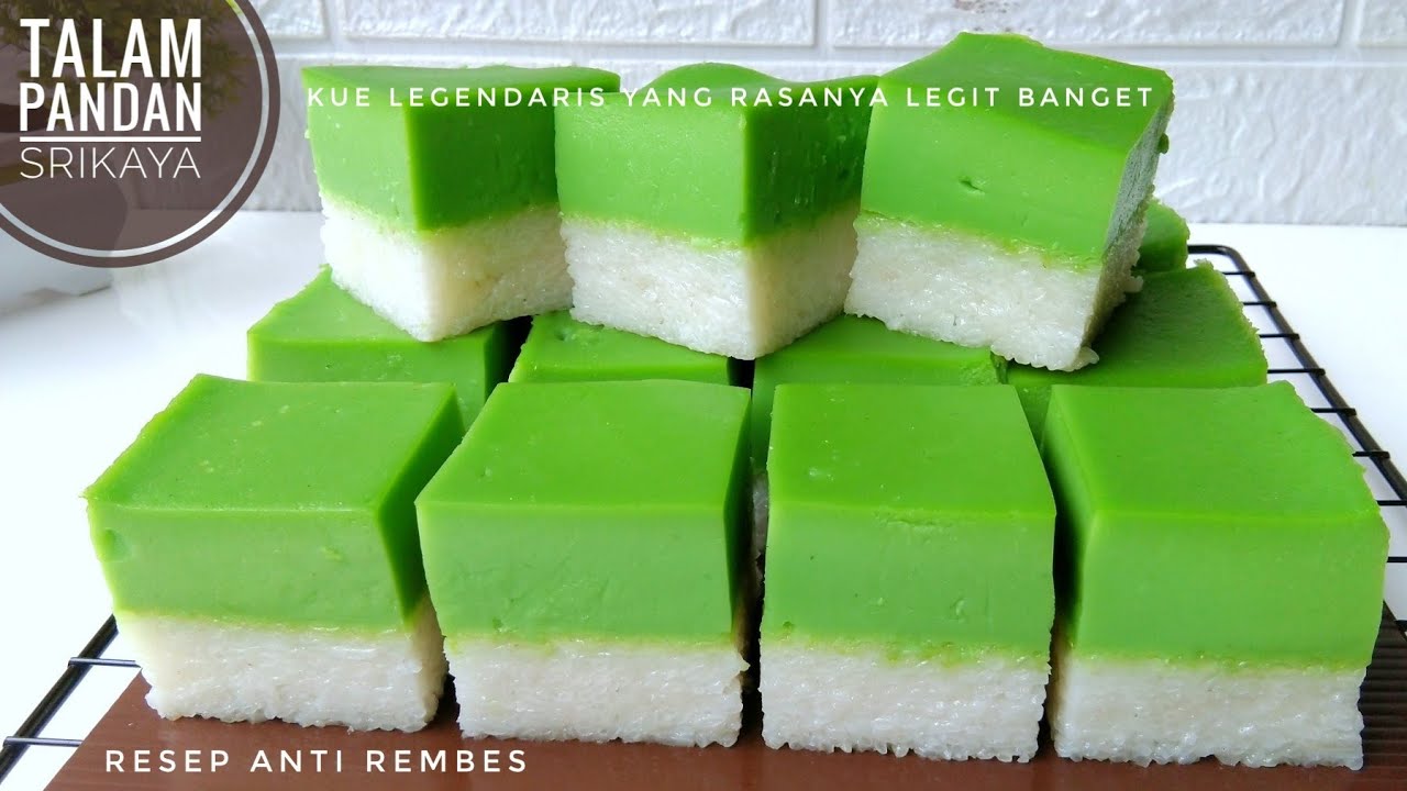 RESEP KUE TALAM SRIKAYA PANDAN/SERIMUKA, LEGIT BANGET BIKINYA MUDAH ...