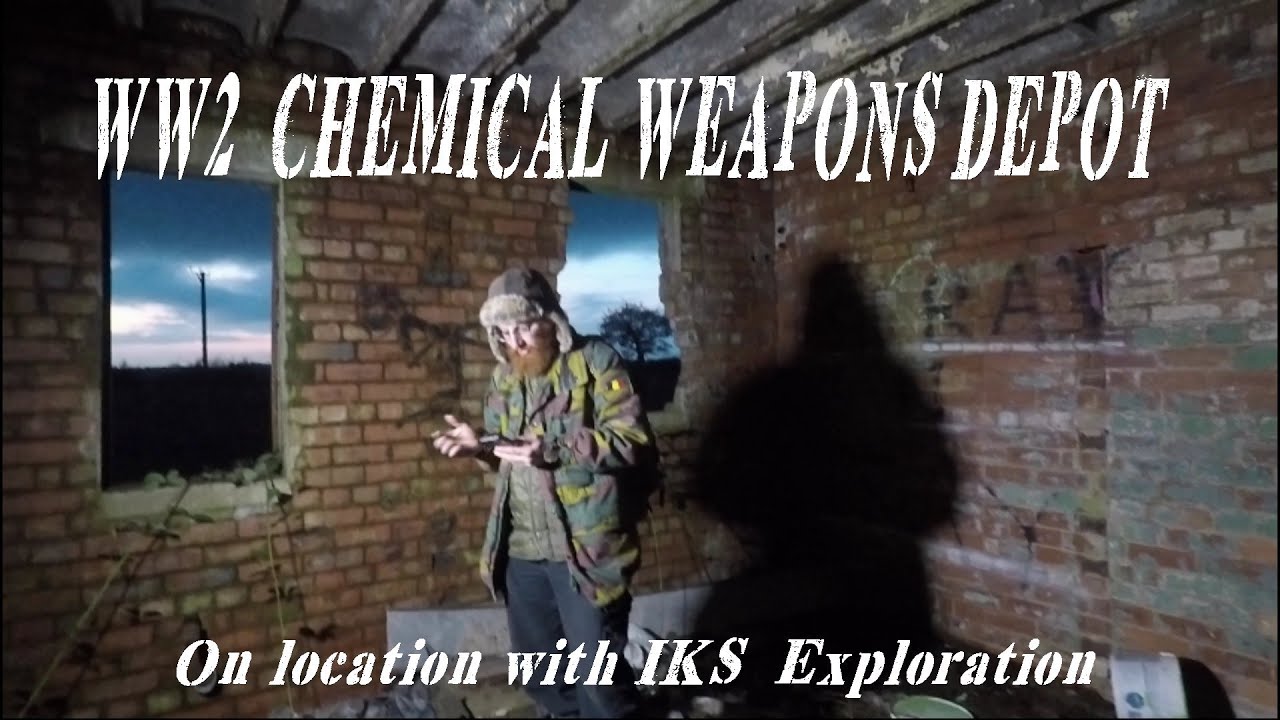 WW2 Chemical Weapon Shell filling and Storage Depot. On Location with ...