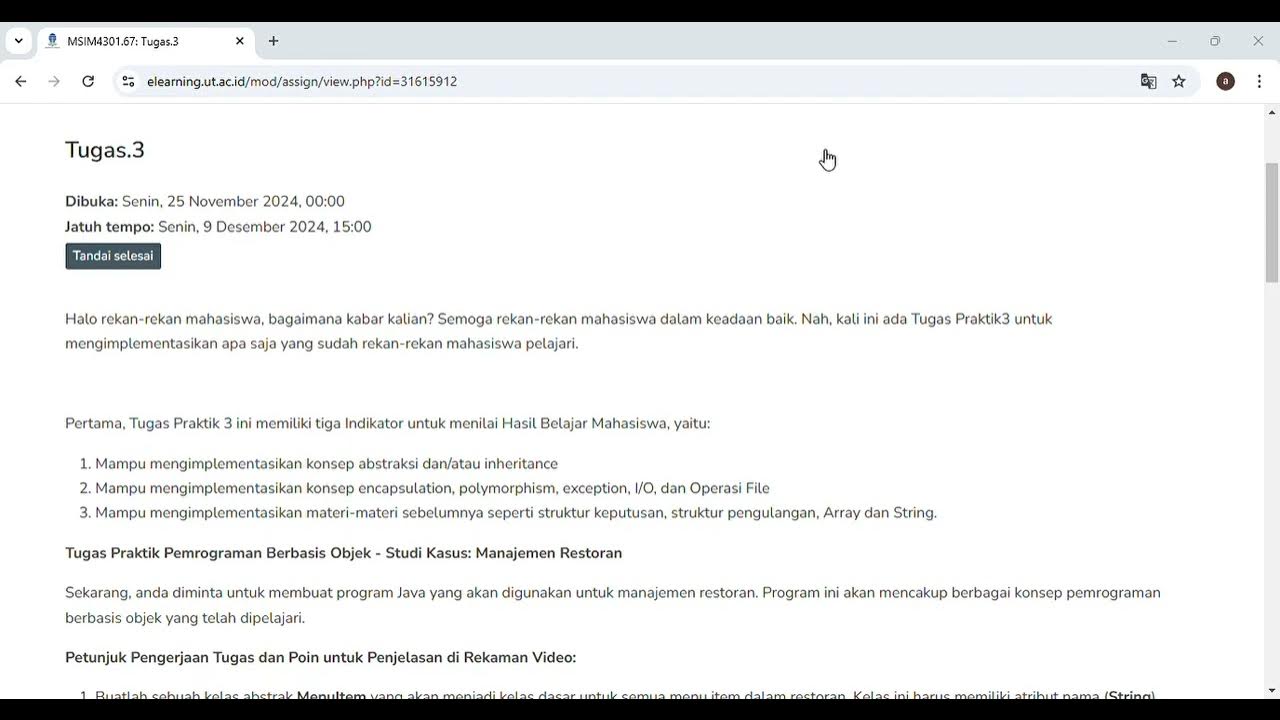 MSIM4301 Tugas 3 Pemrograman Berbasis Desktop - YouTube