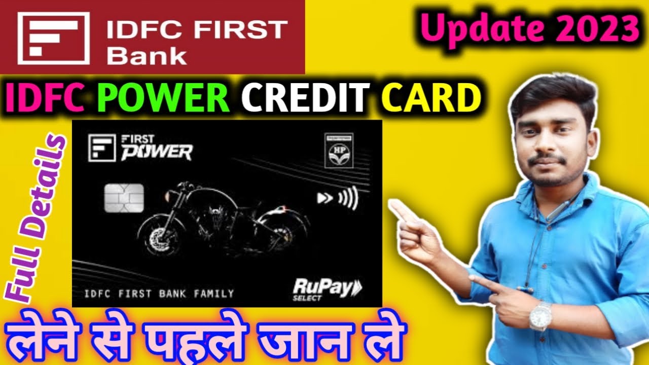 Idfc First Power Credit Card | Idfc First Power Rupay Credit Card ...