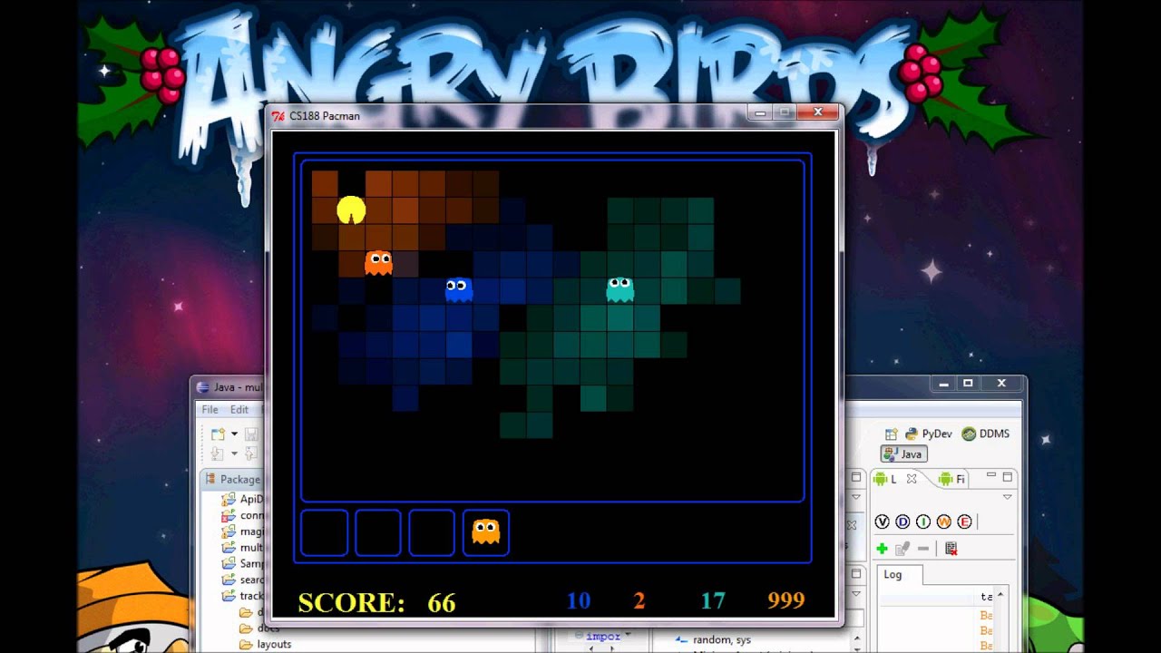 Pacman Particle Filter and Exact Inference.wmv - YouTube
