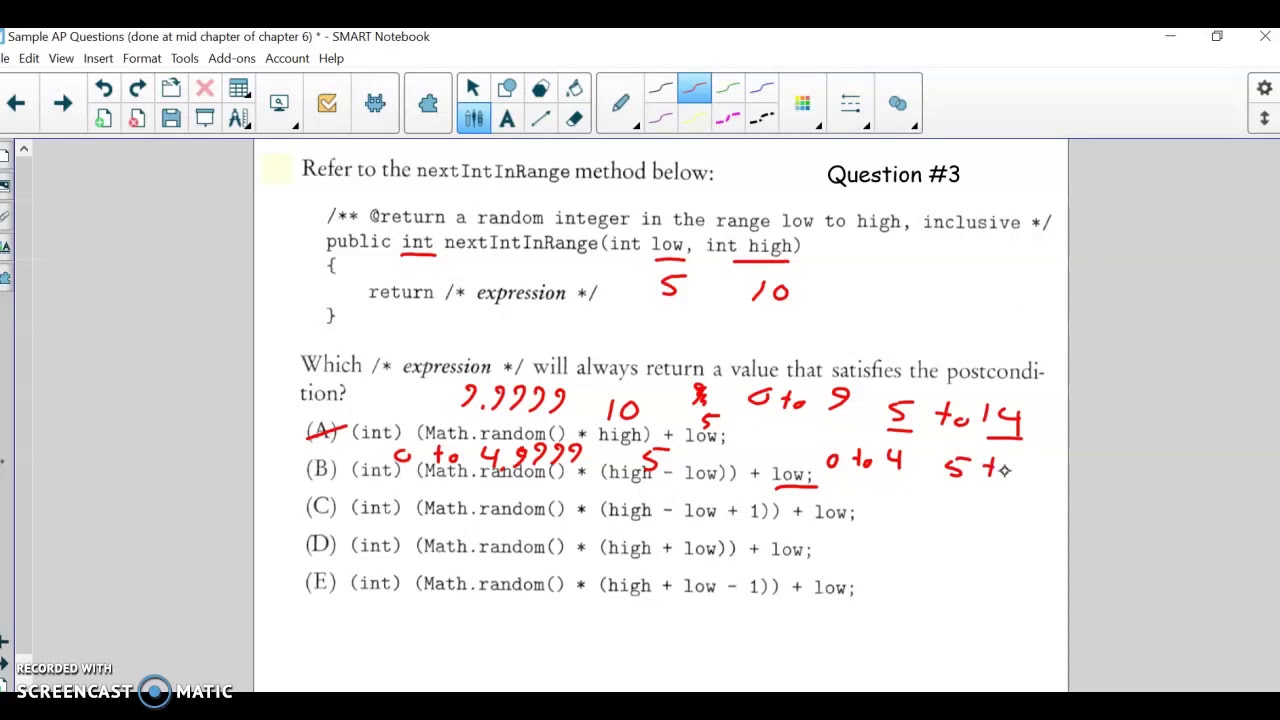 Solution to AP Sample Question #3 - YouTube