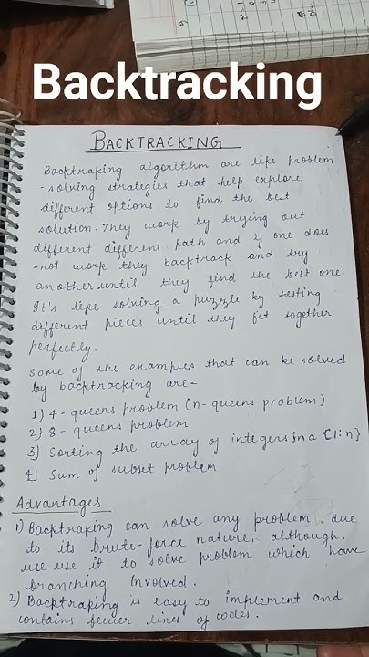 Backtracking and its advantages and disadvantages #ADA #rgpv # ...