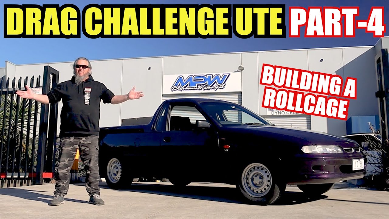 Carnage - Building a Cage In Our Drag Challenge Ute! Part-4 - YouTube