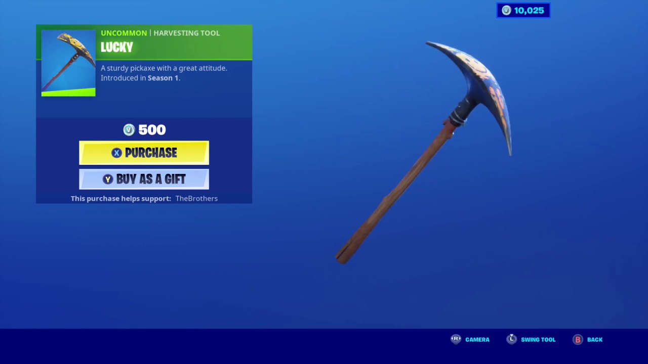 *RARE* LUCKY PICKAXE BACK IN FORTNITE! - YouTube