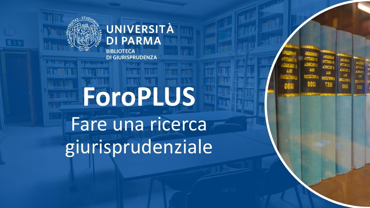 ForoPlus - Ricercare la giurisprudenza - YouTube