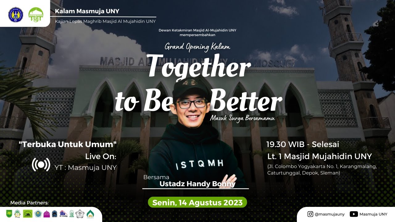 Ustadz Handy Bonny - Together to Be Better | Grand Opening KALAM ...