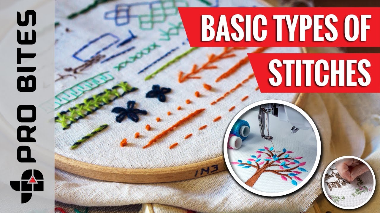 Basic Types of Stitches - YouTube