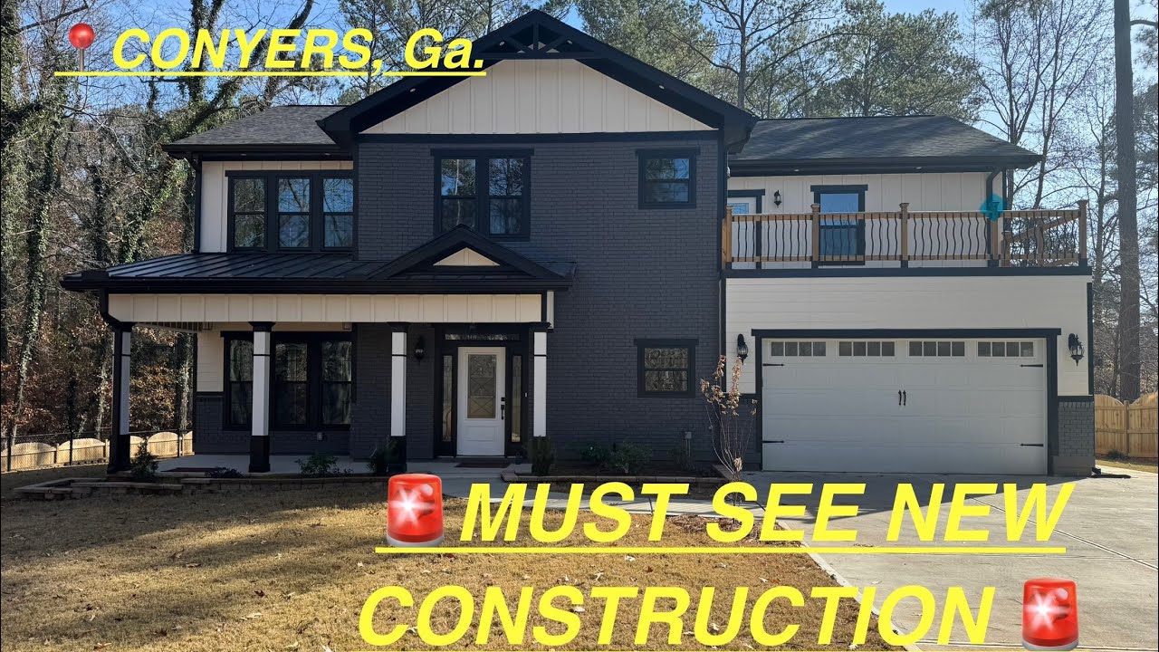 🚨MUST SEE🚨This beautiful new construction home in Conyers, Ga is a ...