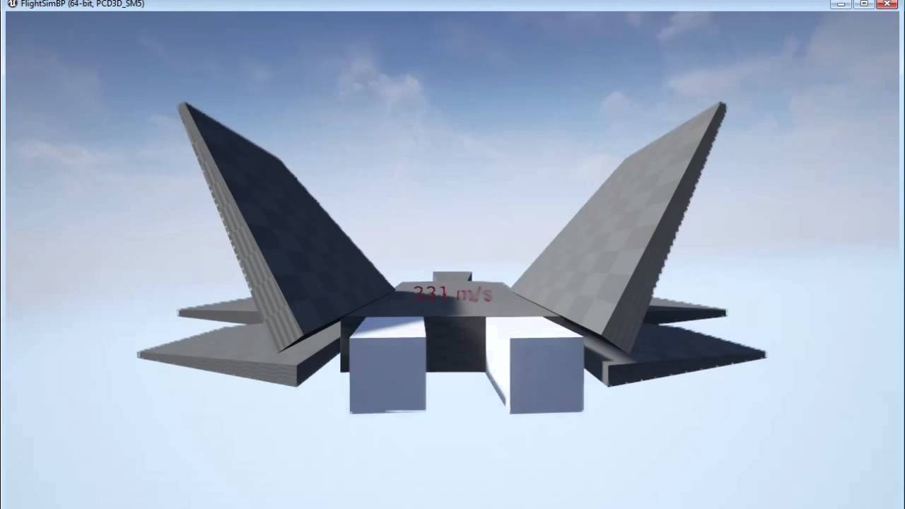 Basic Blueprint Flight-Sim Plane - YouTube