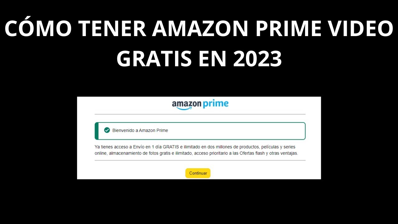CÓMO TENER AMAZON PRIME VIDEO GRATIS EN 2023 - YouTube