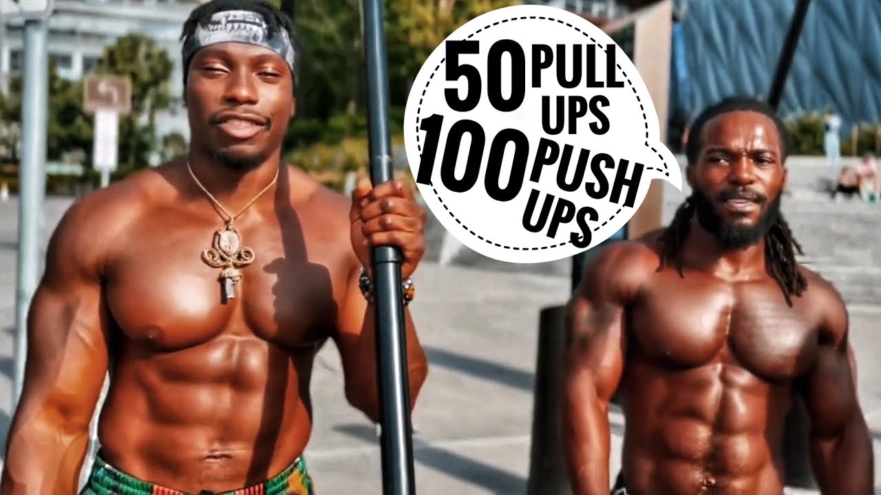 50 Pull ups 100 Push ups in 5 minutes | @HeyCoachMatt @BrolyGainz007 ...