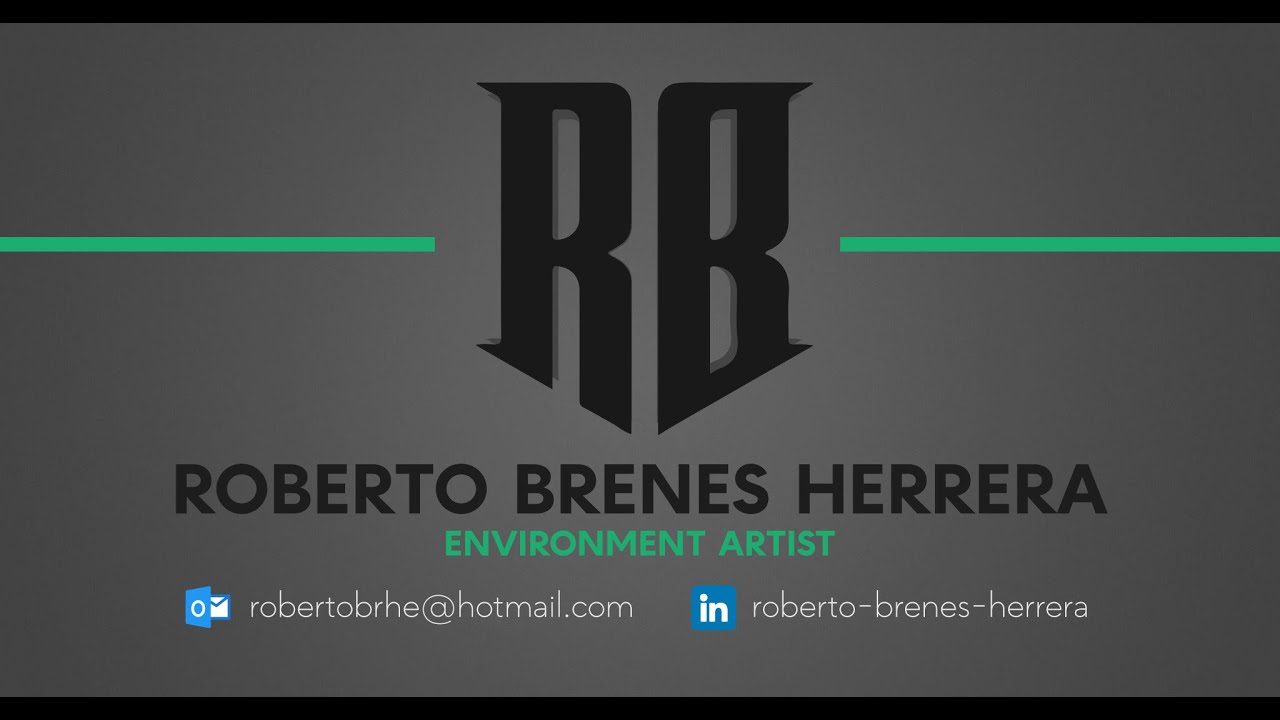 Roberto Brenes Environment Artist 2024 - YouTube
