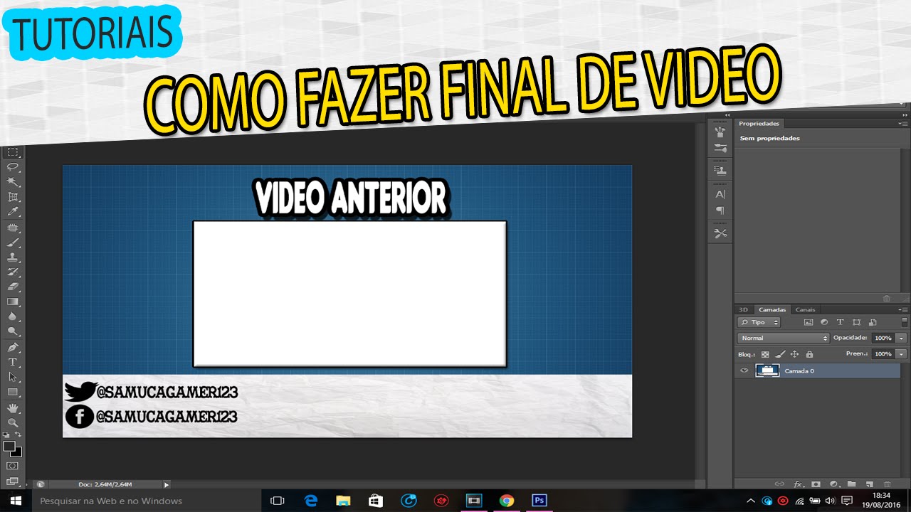 Como Fazer Final de Video Estilo Canal de Tutorial - YouTube