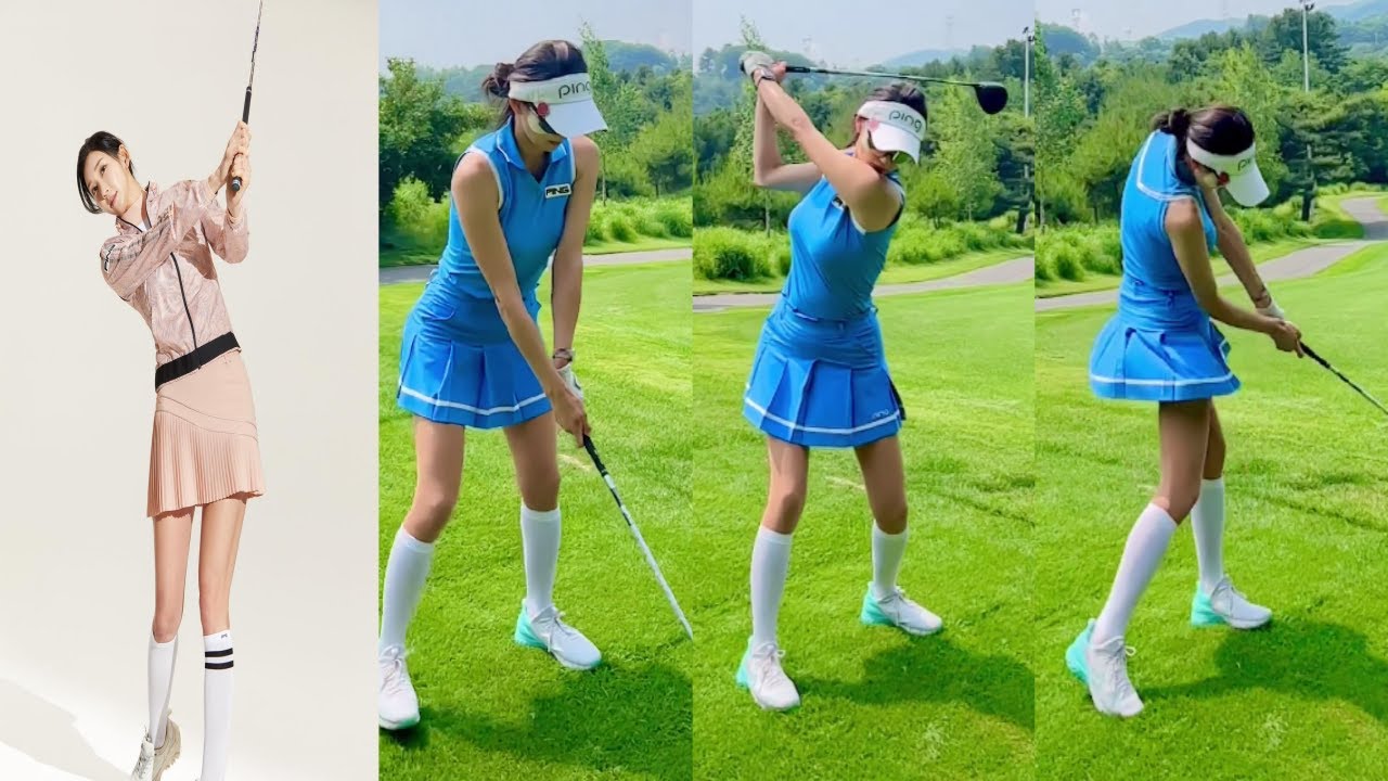 [GS골프] 177cm 모델같은 미녀골퍼의 Good Shot💕KLPGA 여윤경 프로 - YouTube