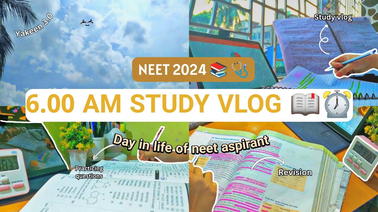 A day in life of NEET ASPIRANT📚|neet study vlog|NEET 2024 :) - YouTube