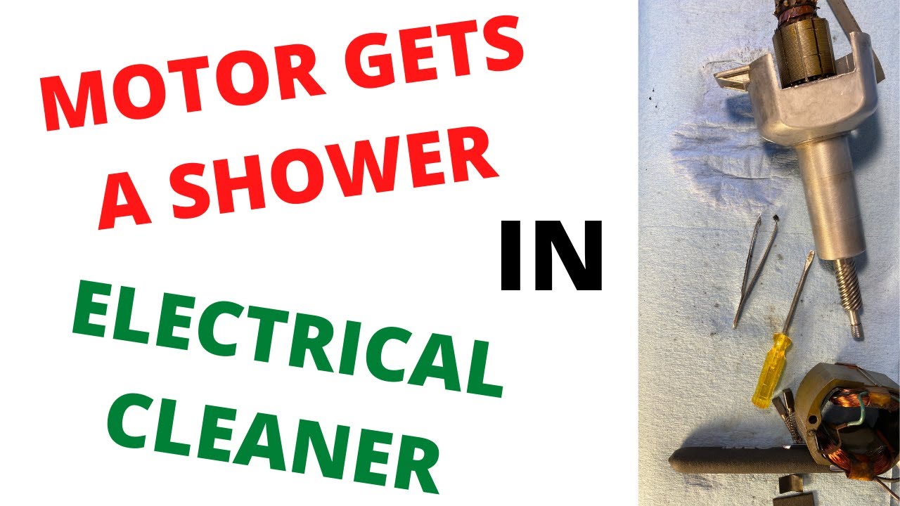 MOTOR GETS A SHOWER WITH ELECTRICAL CONTACT CLEANER ON SINGER 500J ...