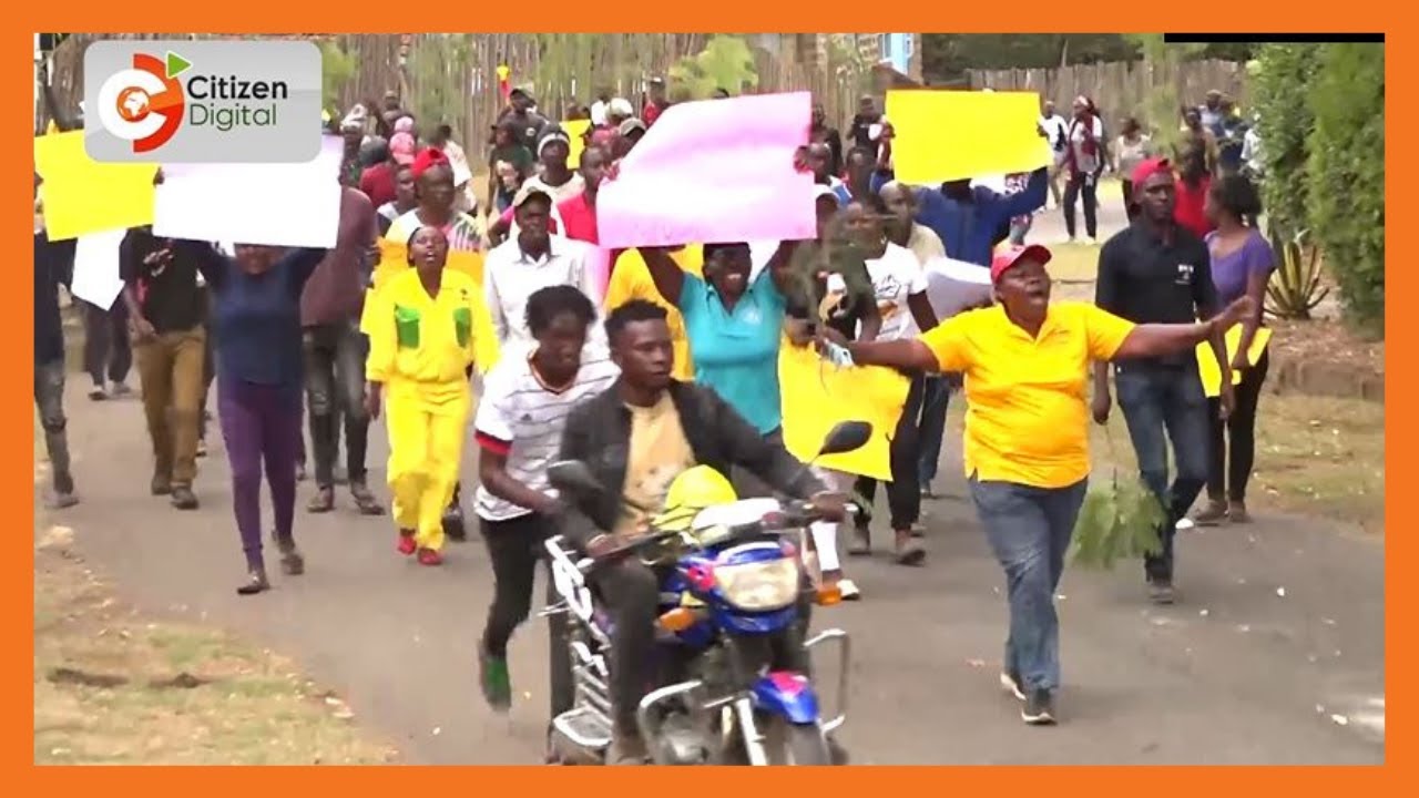 UDA nomination materials set on fire in Embu County - YouTube
