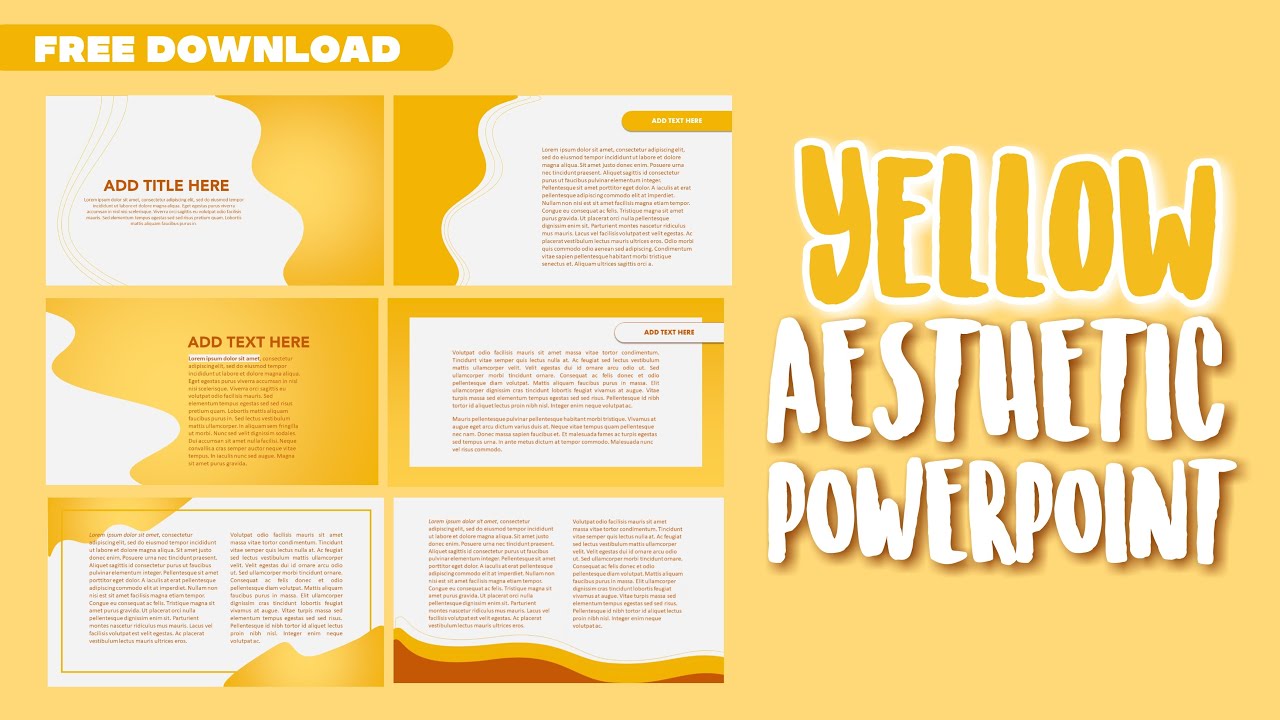 YELLOW AESTHETIC POWERPOINT DESIGN TEMPLATE (FREE DOWNLOAD) | John Mark ...