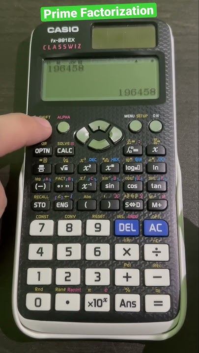 Finding Prime Factorization Using Casio fx-991EX Classwiz - YouTube