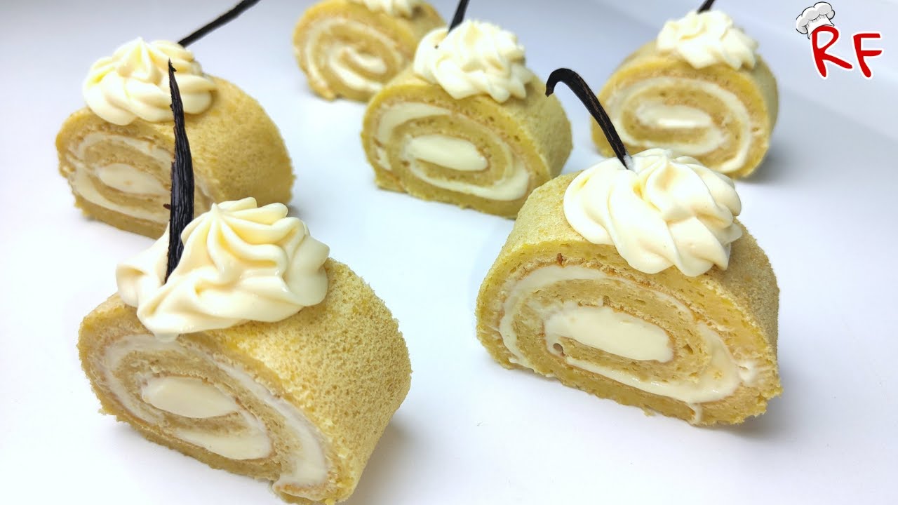 Rollo Suizo con Crema DIPLOMÁTICA‼️ - YouTube