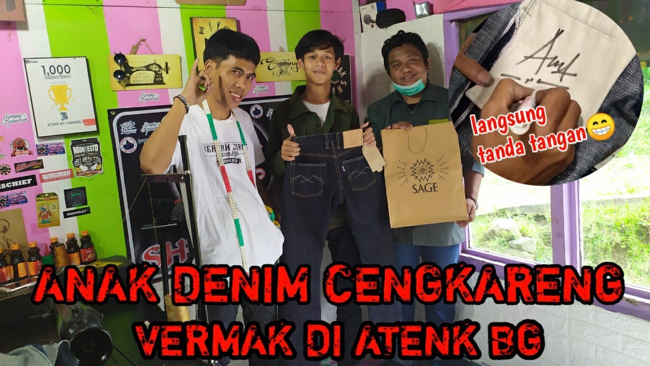 vermak jeans sage di bikin slim straight, langsung tanda tangan#shorts ...