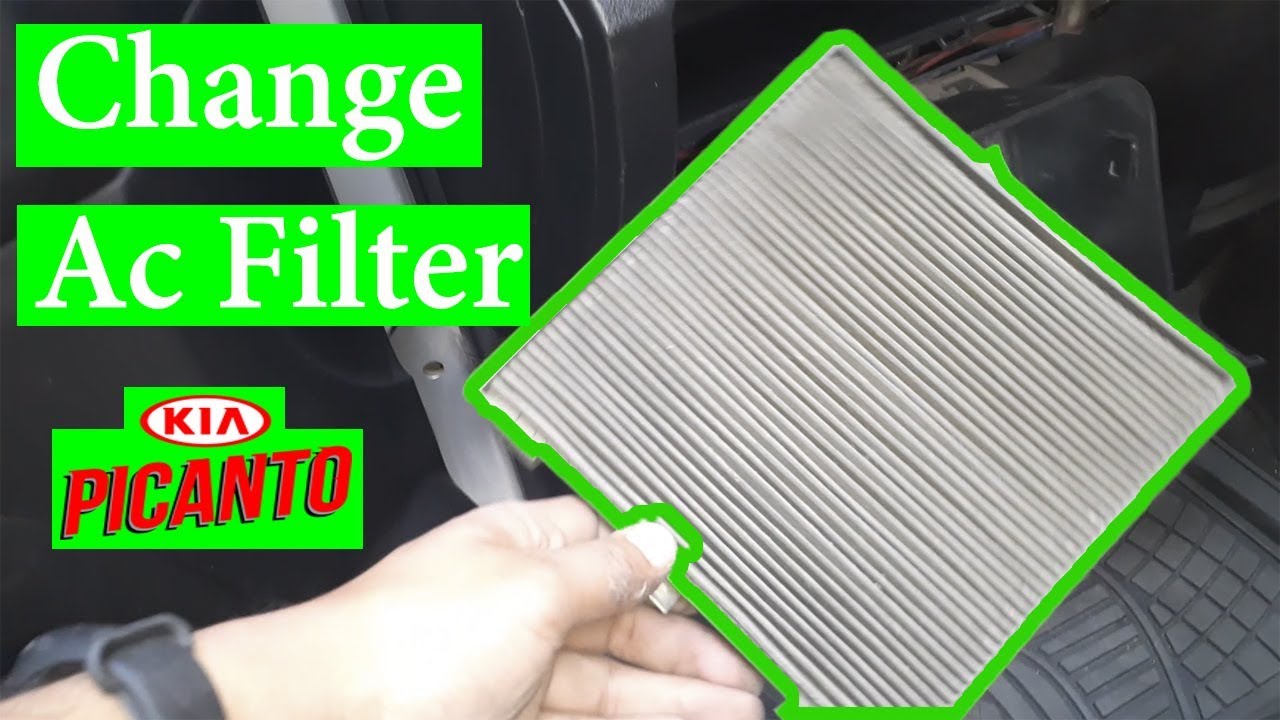 How To Clean Ac/Cabin Filter of KIA Picanto 2004-2011 At Home - YouTube