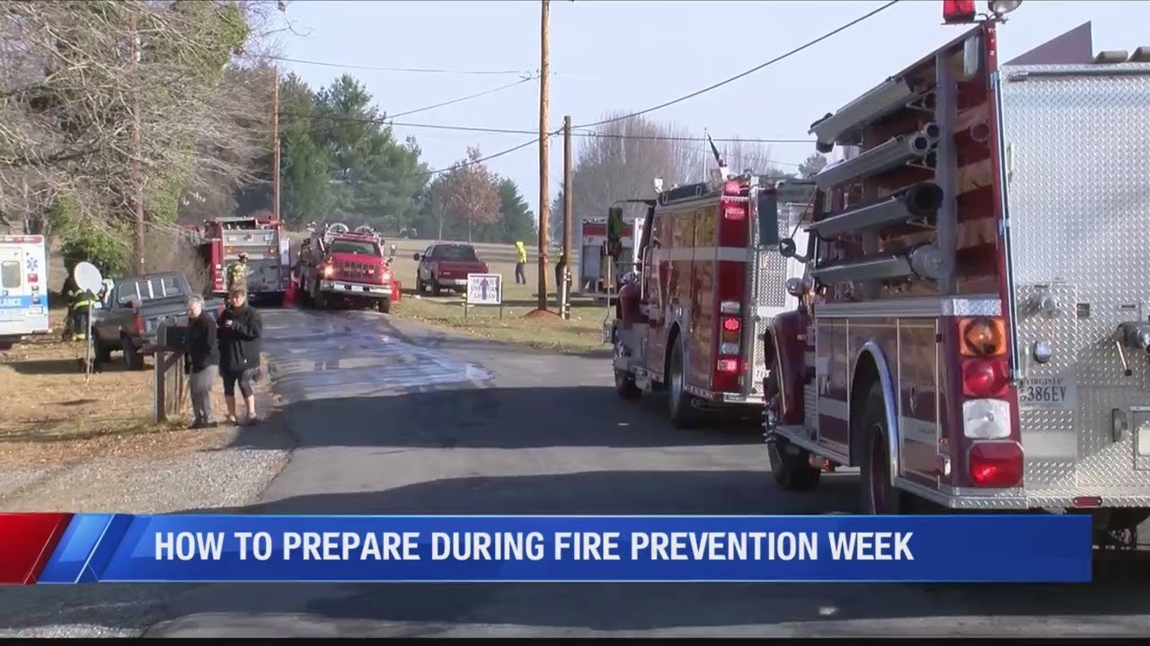 How to prepare for a home fire during fire prevention week - YouTube