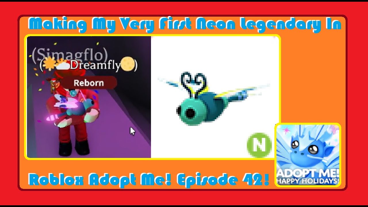 Making My Very First NEON Legendary In Roblox Adopt Me! - YouTube