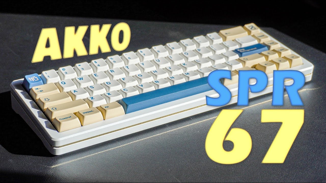 「Akko SPR67」独家弹簧结构、手感可调、HiFi麻将音…这把键盘强过头了 - YouTube