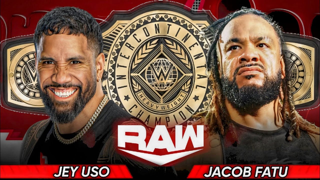 Jey Uso vs Jacob Fatu Intercontinental Championship Full Match WWE Bad ...
