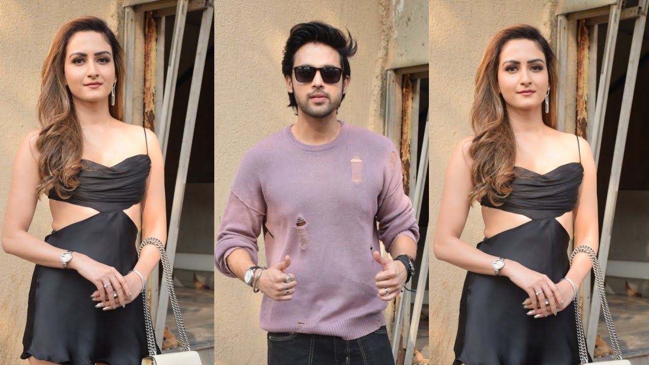 Parth Samthaan & Zaara Yesmi Hoton Pe Bas Song Promotion In Mumbai ...