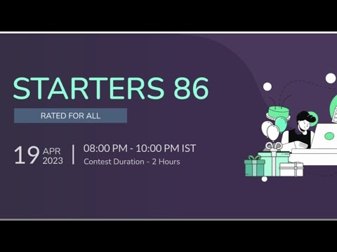 CodeChef Learn Problem STARTER 86#coding #programming #viral 💯 - YouTube