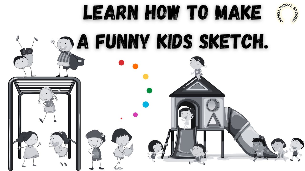 Kids funny sketch drawn for Kids & Toddlers |Basic drawings challenge ...