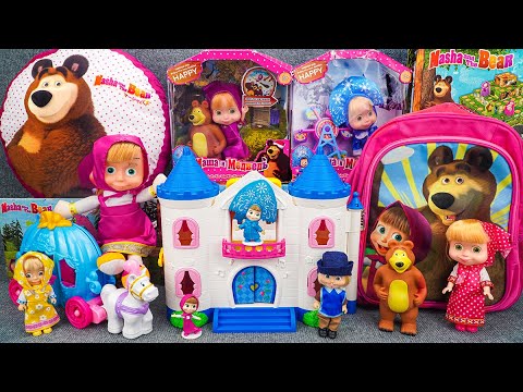 116 Minutes Satisfying with Unboxing Cute Masha and the Bear Royal ...